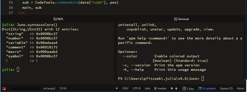 [ANN] Juno 0.6.7 - Juno - Julia Programming Language