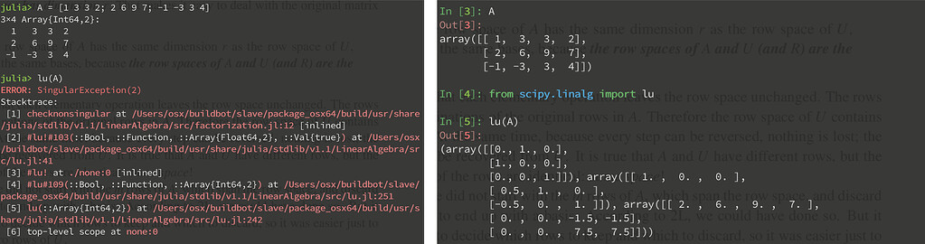 LU Factorization - New to Julia - Julia Programming Language