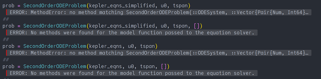 How to create SecondOrderODEProblem from ODESystem - Specific Domains - Julia Programming Language