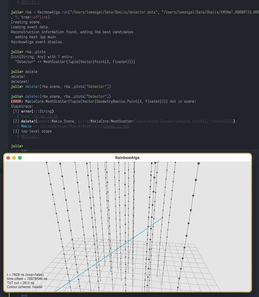 [GLMakie] Objects are still displayed after `delete!()` - Visualization - Julia Programming Language