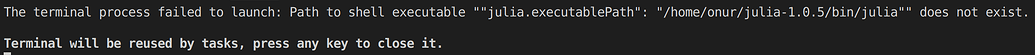 Vscode Cannot Find The Julia Executable That Exists Vs Code Julia Programming Language
