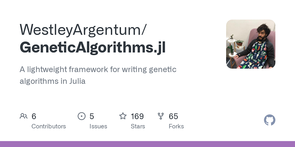 Genetic Algorithms General Usage Julia Programming Language