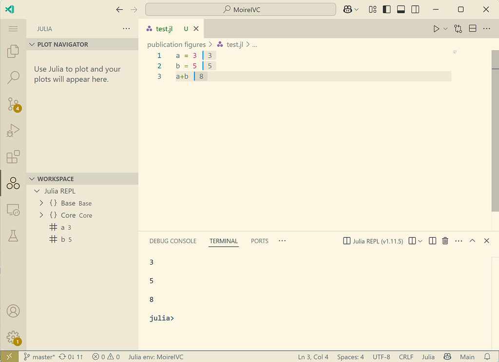 Julia vscode lose connection to REPL after a while - General Usage - Julia Programming Language