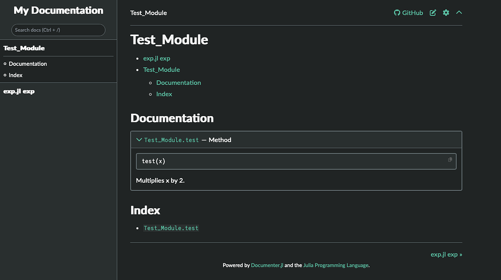 Basic: Documenter.jl pages open a local folder - New to Julia - Julia Programming Language