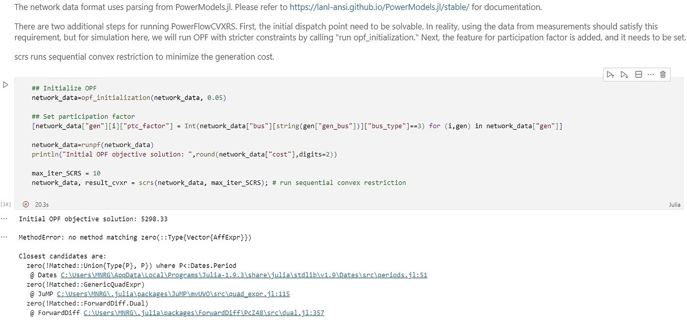 MethodError: no method matching zero(::Type{Vector{AffExpr}}) - Optimization (Mathematical ...