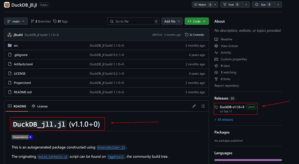 Update jll library - General Usage - Julia Programming Language