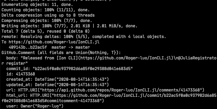 [ANN] IonCLI: your package manager and more in terminal - Package Announcements - Julia ...