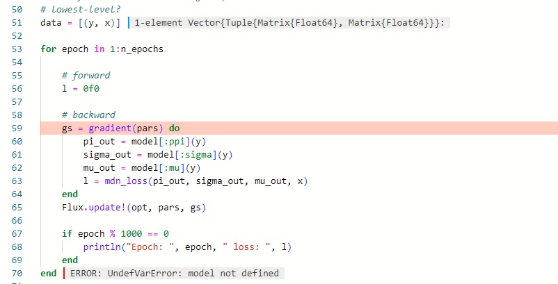 Need help with example; Mixture Density Networks from Site ...