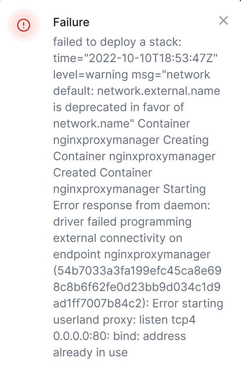 Error In Nginx Proxy Manager Lets Encrypt Help Lets Encrypt Community Support