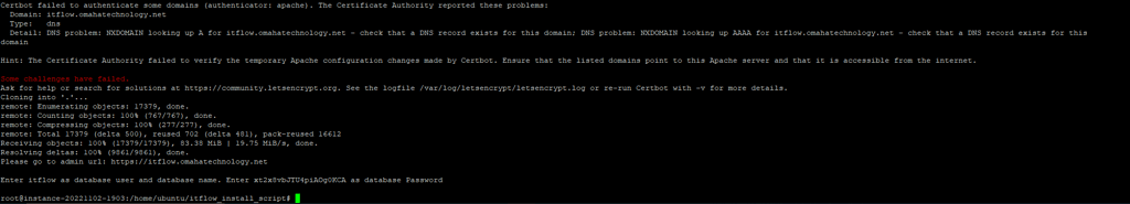 Certbot failed to authenticate some domains - Help - Let's Encrypt Community Support