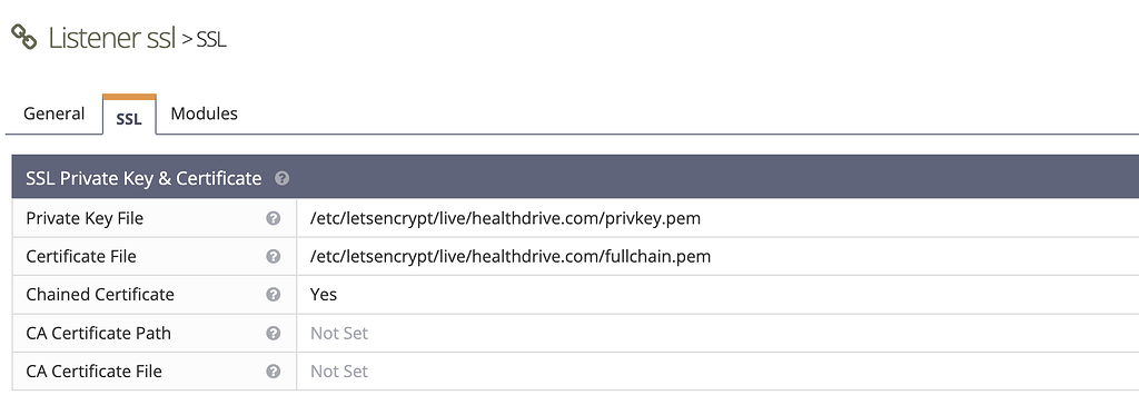 Openlitespeed - SSL Labs: "This server's certificate chain is ...