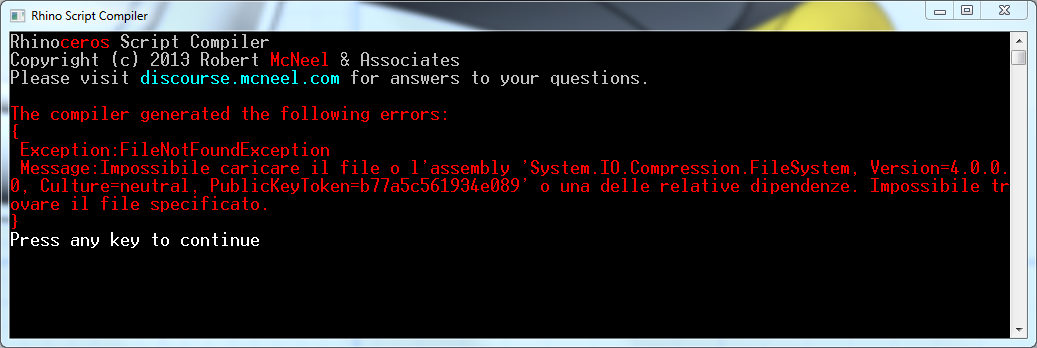 Rhino Script Compiler for Rhino5, second Beta - Rhino Developer ...