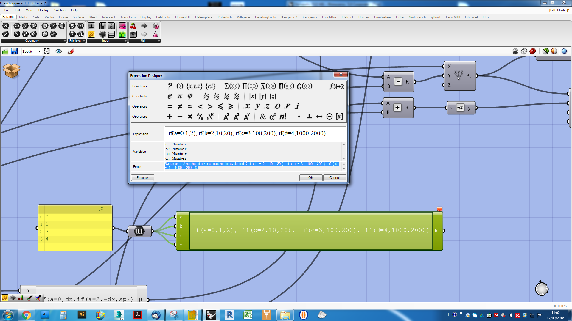 Merge multiple expressions - Grasshopper - McNeel Forum