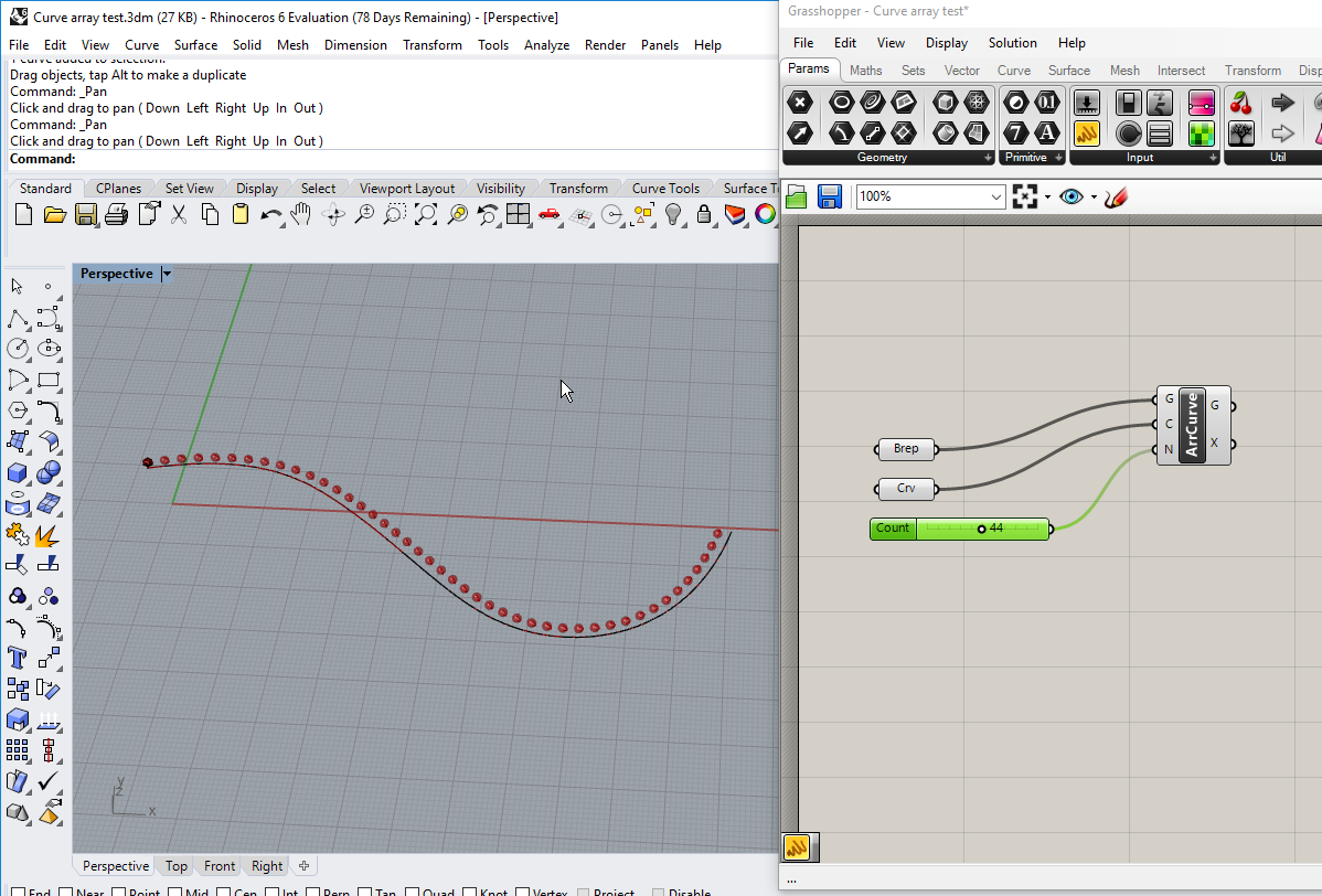 Curve Array Behavior Grasshopper McNeel Forum