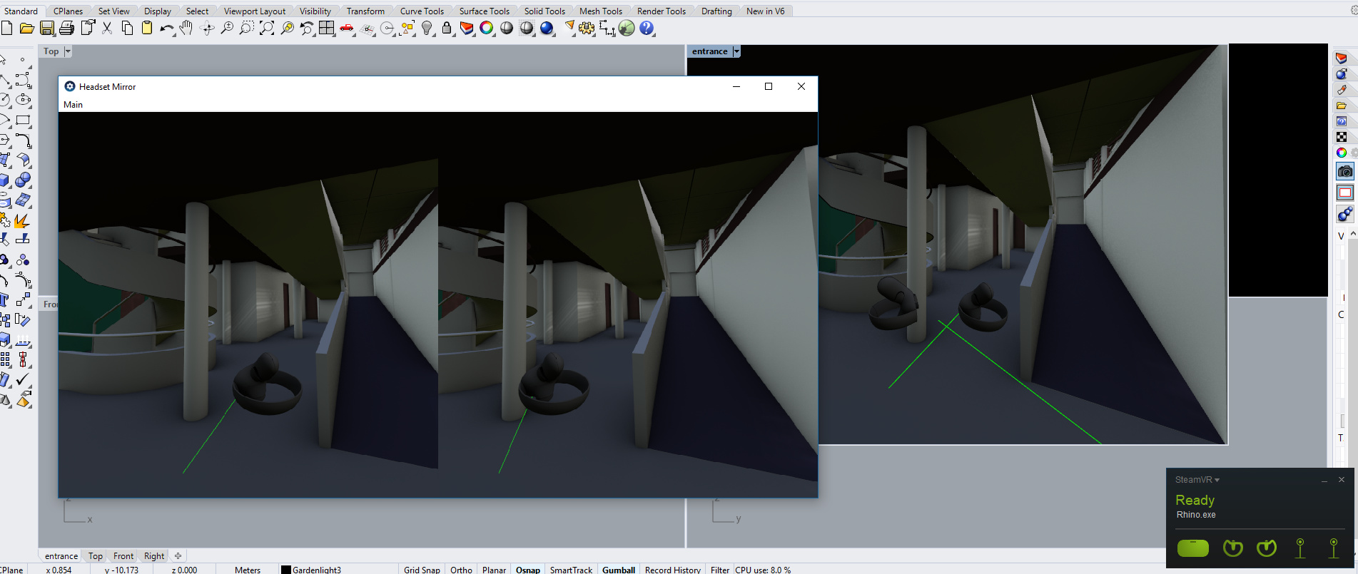 RhinoVR - a sample plug-in for rendering Rhino viewports in virtual ...