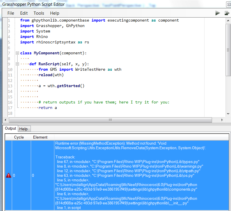 Compliling Components Using Ghpython And Pydev Grasshopper Developer
