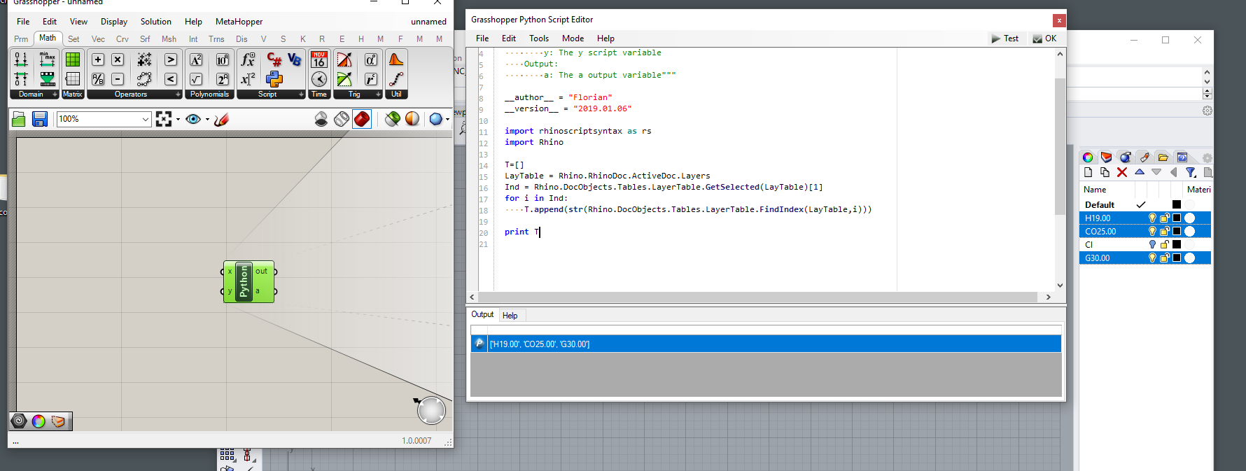 How Get Layertable Names In Grasshopper Python Scripting Mcneel Forum