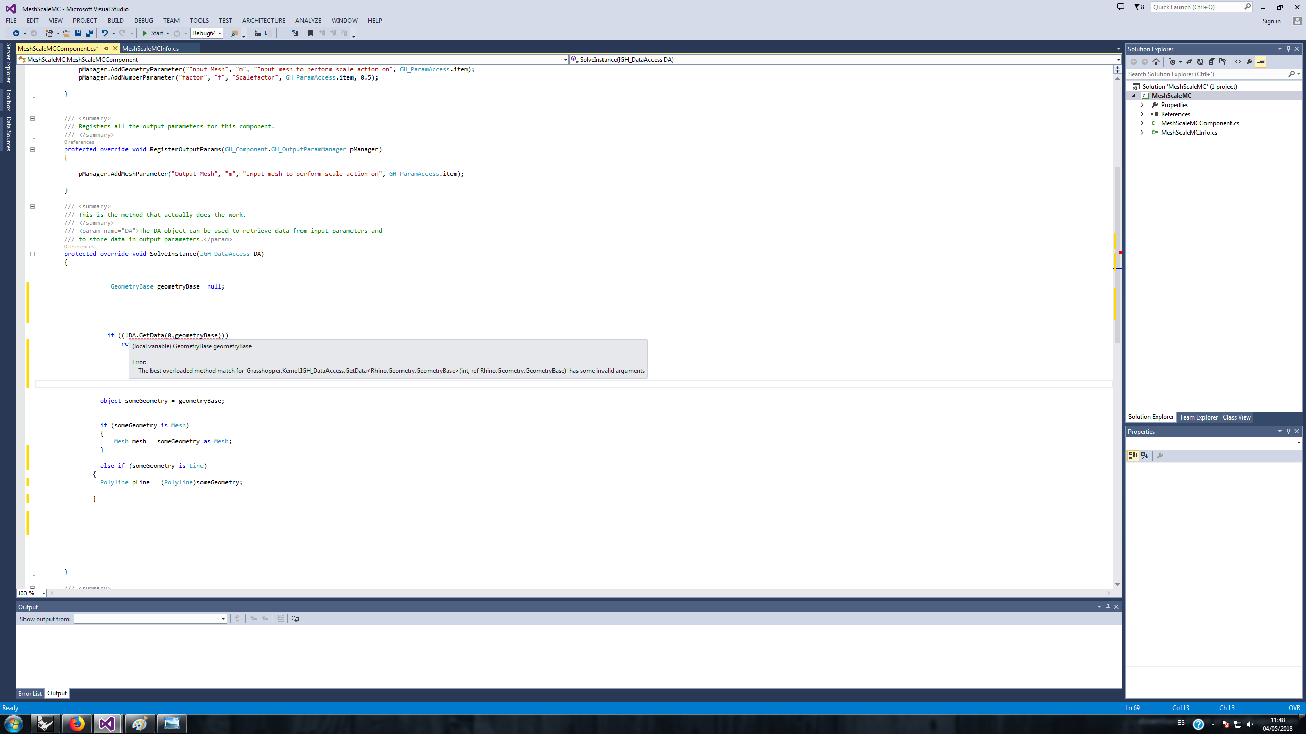 Geometrybase To Polylinemesh Overload Error In Vs C Grasshopper Developer Mcneel Forum