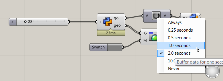 “True” if recomputation is finished python - Grasshopper - McNeel Forum
