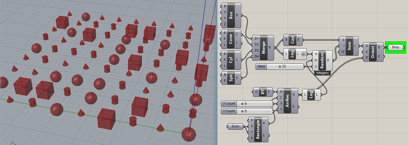 Randomized Placement of Breps on a Grid - Grasshopper - McNeel Forum