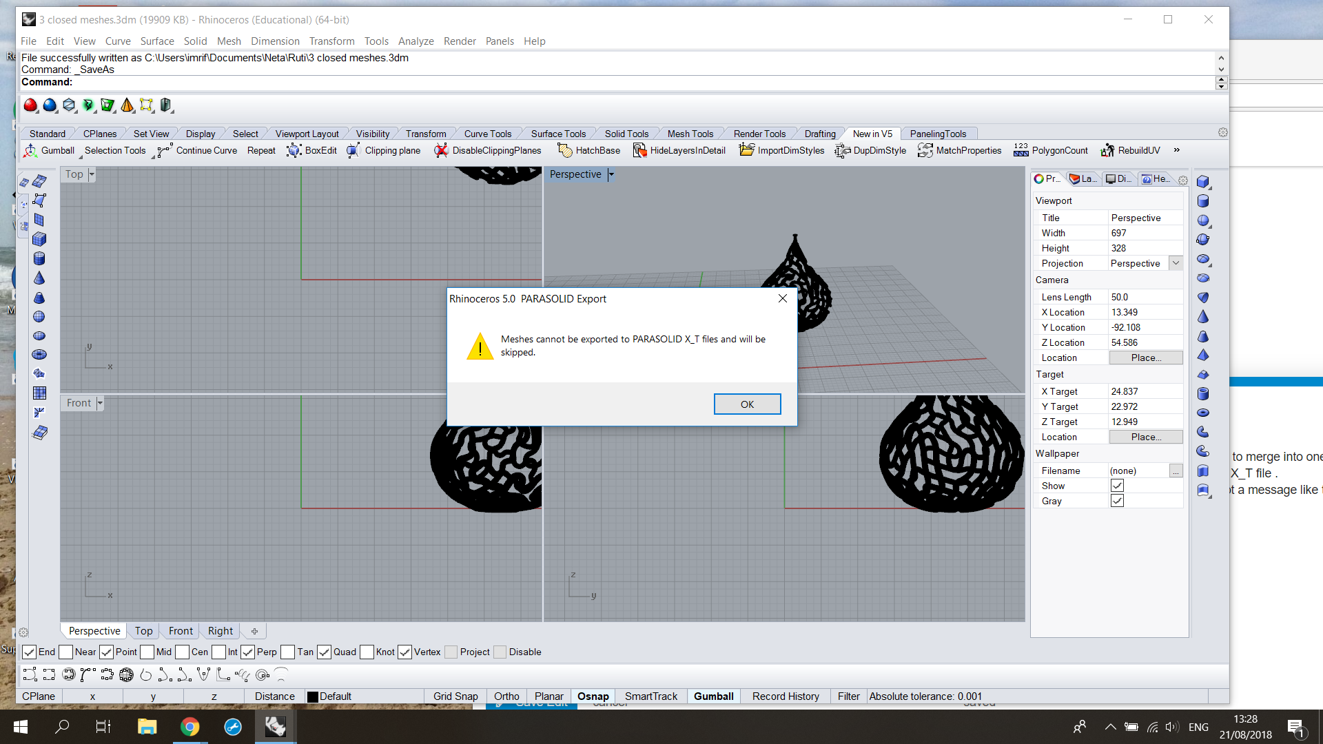 How To Merge 3 Closed Meshes Into One Mesh Closed Grasshopper Developer Mcneel Forum
