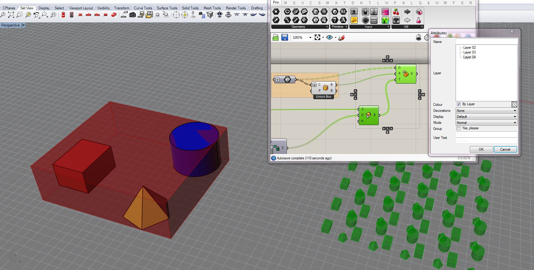 Box morph: bake multiple geometries in multiple layers - Grasshopper - McNeel Forum