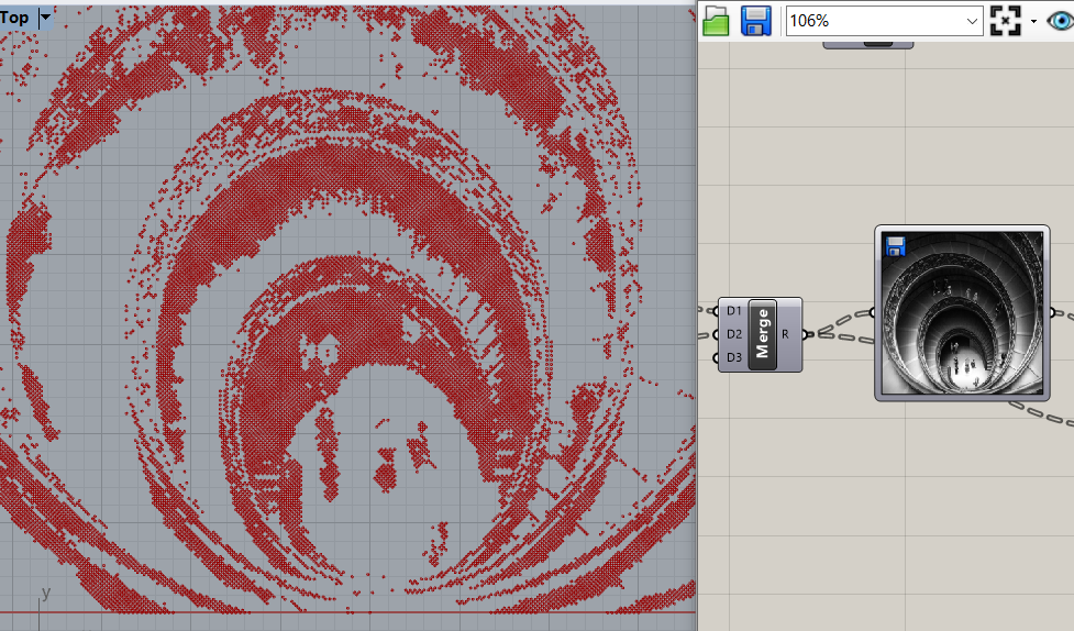 Gradient density frit pattern using Image Sample + Culling ...