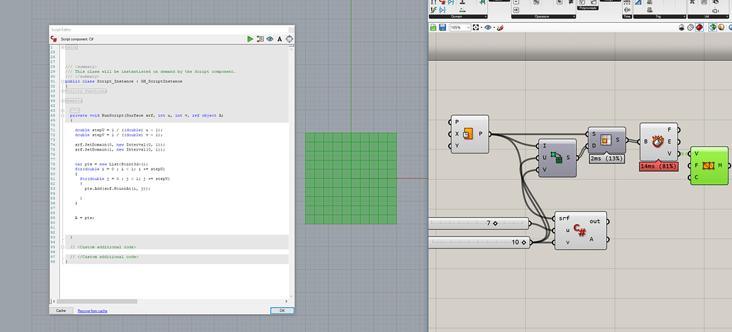 Subdivide Surface/ make quad mesh in c# - Grasshopper Developer ...