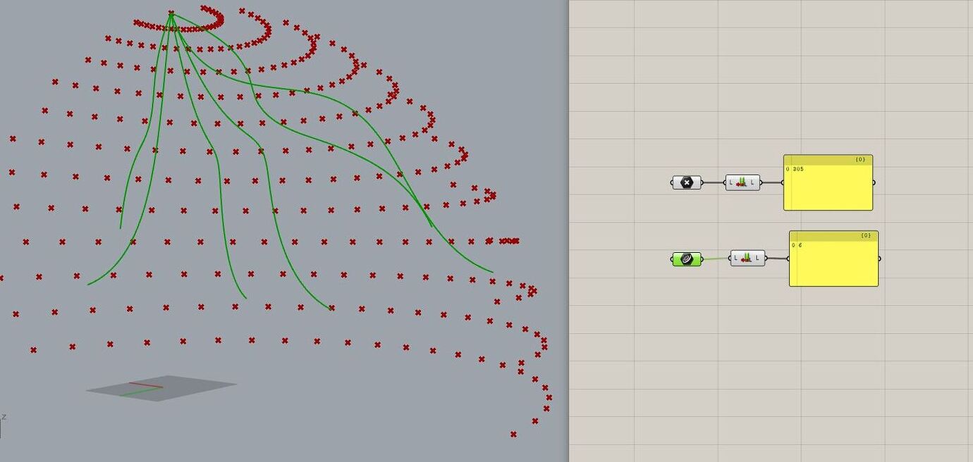 Perpendicular line to curve from given points - Grasshopper - McNeel Forum