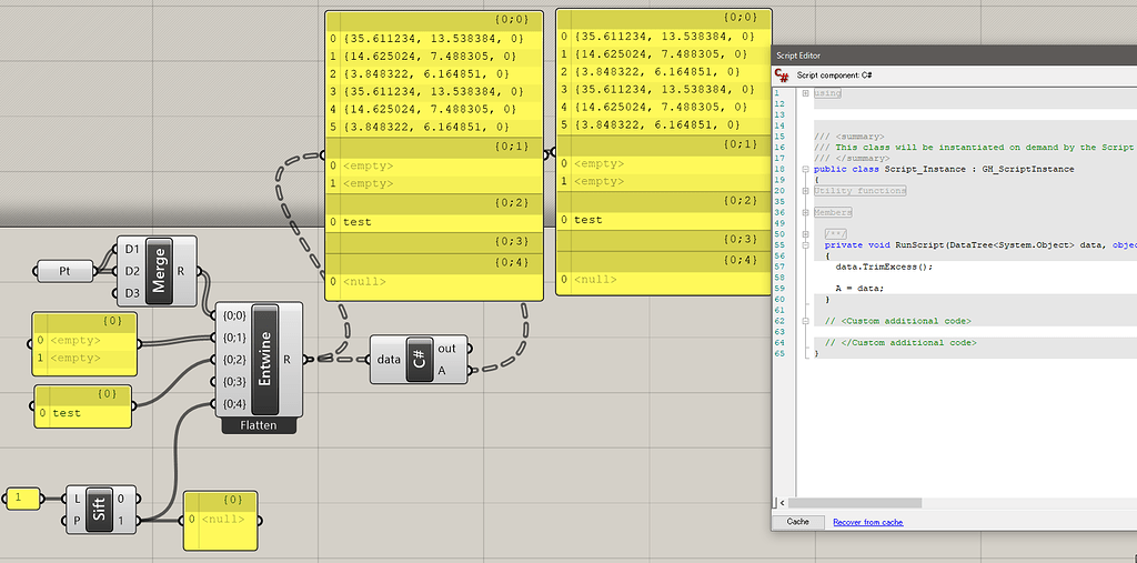 About the Trim Excess Method of DataTree - Grasshopper Developer - McNeel Forum