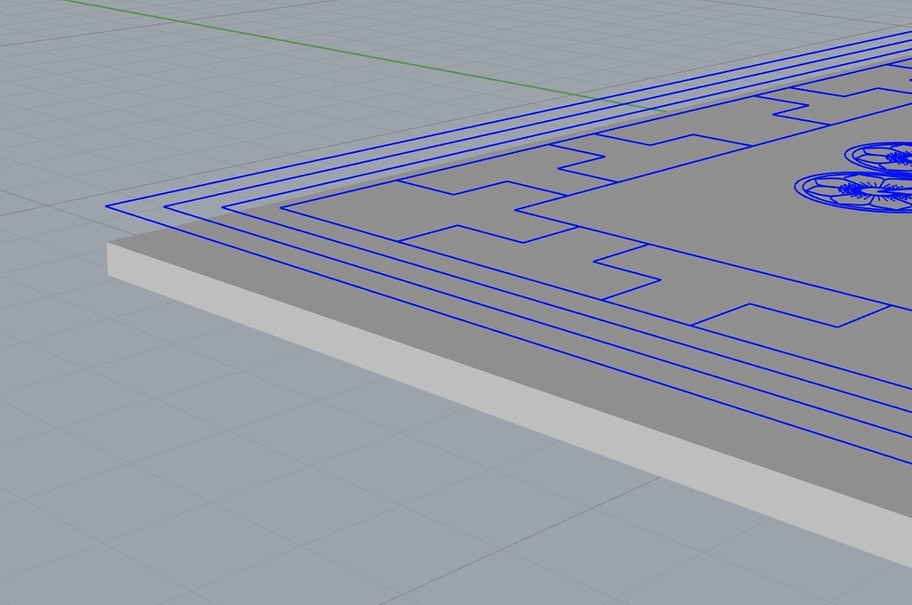 How To Give Thickness To A Complex Set Of Curves Without Having To 