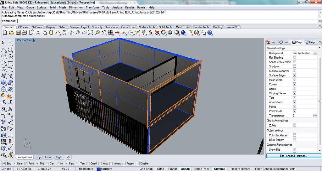 Error displaying object colors by layer when in 'shaded view' - Rhino for Windows - McNeel Forum