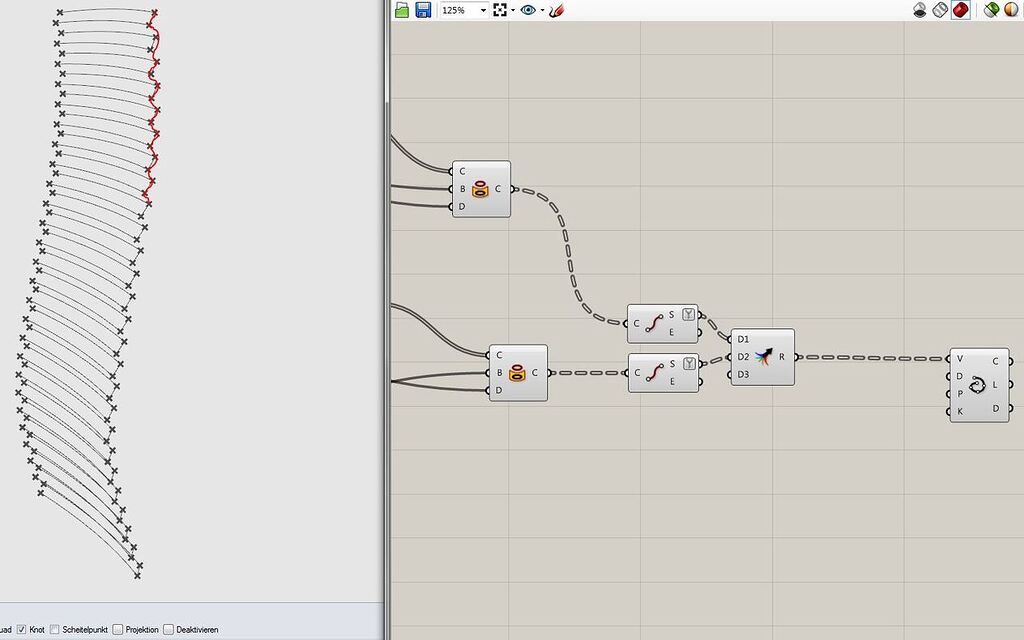 Interpolate curve between two lists of points - Grasshopper - McNeel Forum