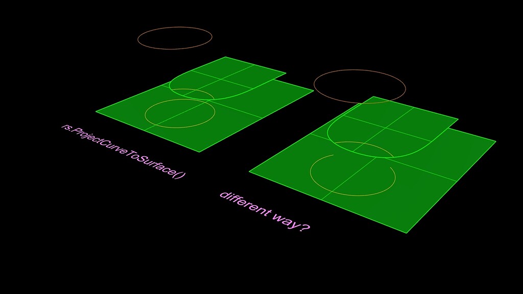 Projecting curves onto overlapping surfaces - Scripting - McNeel Forum