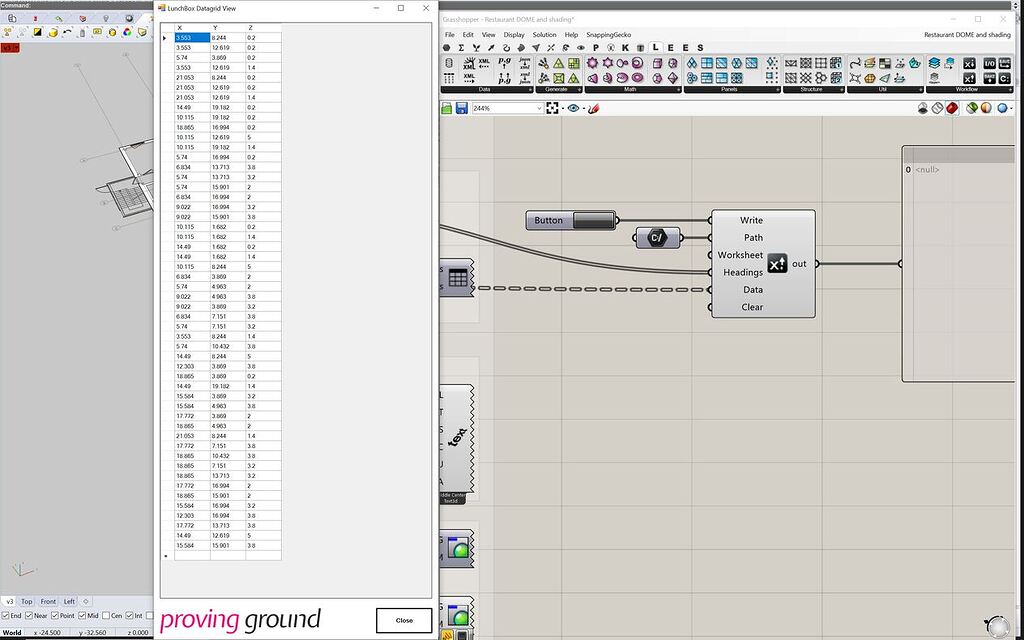 Trouble with Lunchbox Excel writer - Grasshopper - McNeel Forum