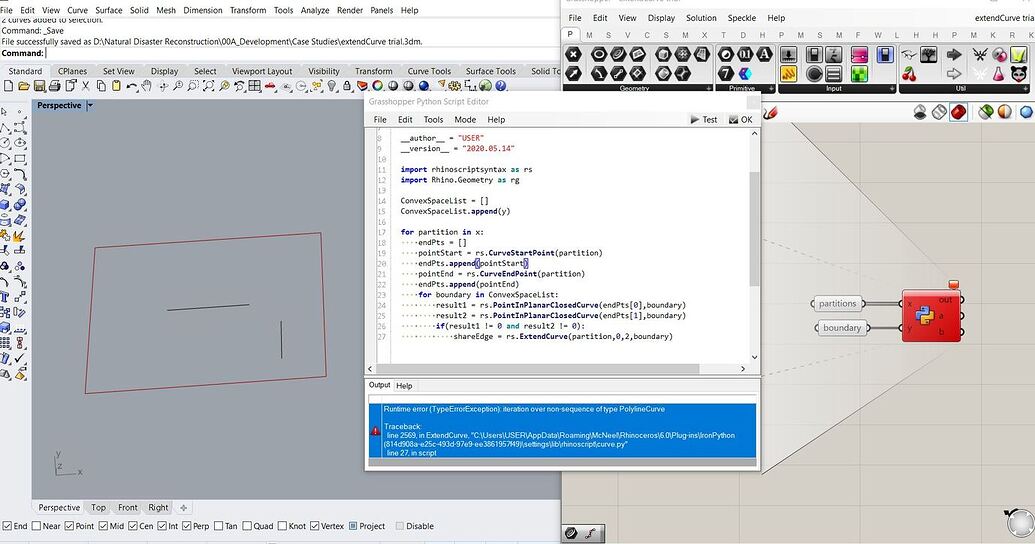 GhPython ExtendCurve Problem - Grasshopper - McNeel Forum