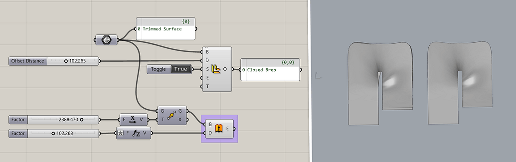 Offset brep - Grasshopper - McNeel Forum