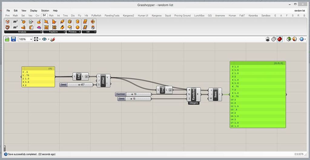Random List - Grasshopper - McNeel Forum