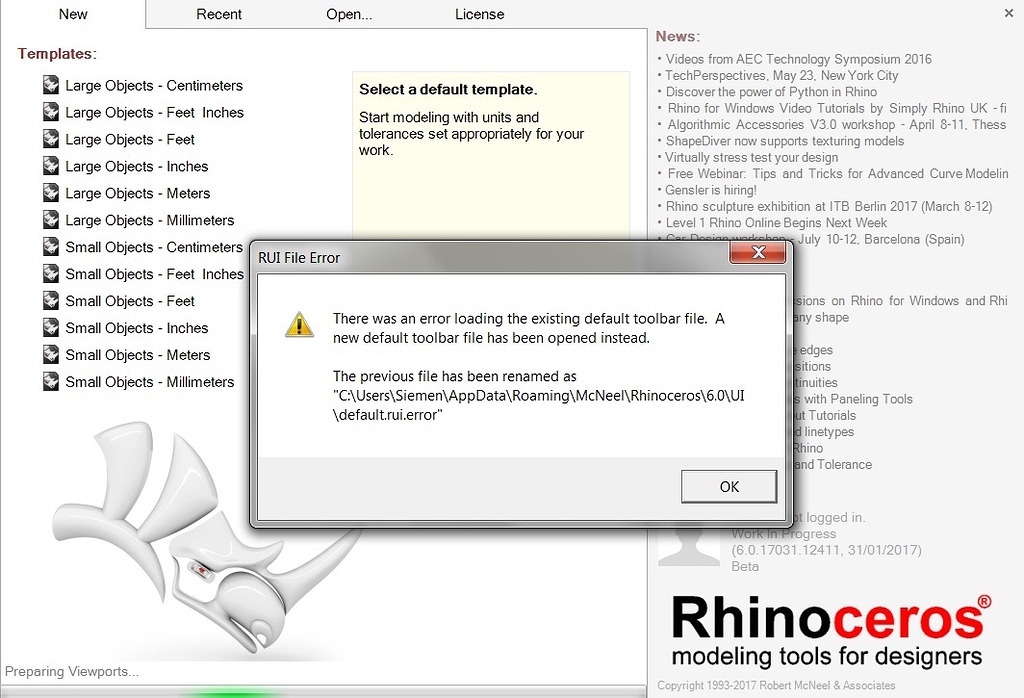 RUI File Error - Serengeti (Rhino WIP) - McNeel Forum