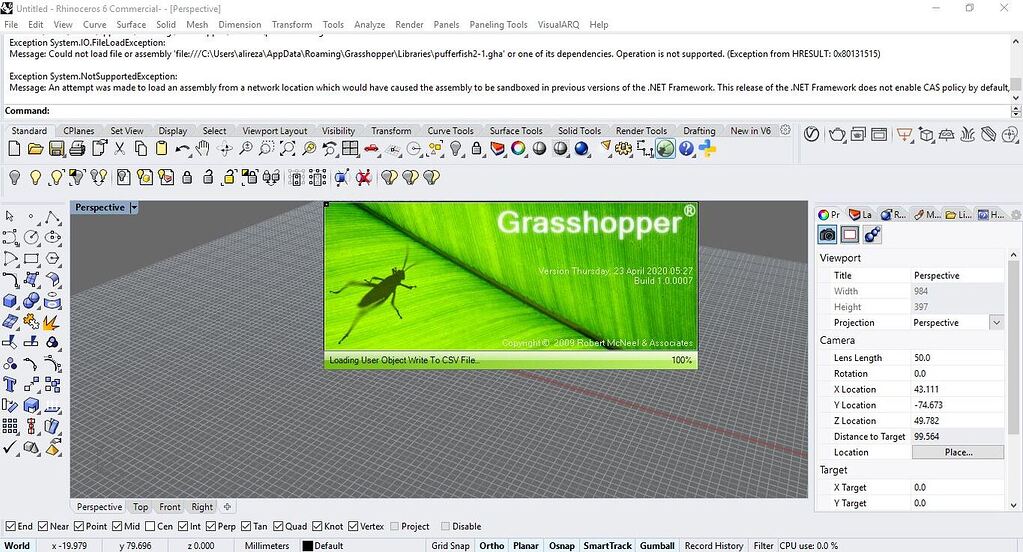 Loading grasshopper so long time - Grasshopper - McNeel Forum