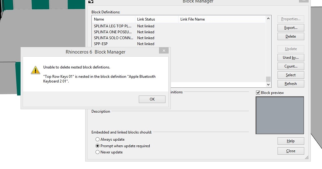 How to delete nested blocks all together quickly! - Rhino for Windows - McNeel Forum