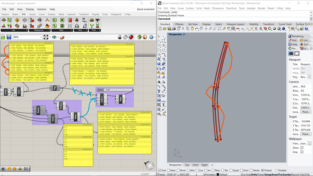 Data trees. Making spirals - Grasshopper - McNeel Forum