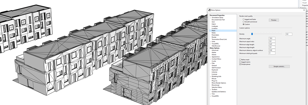 Render mesh bug. Meshes denser than ordinary meshing - Rhino for ...