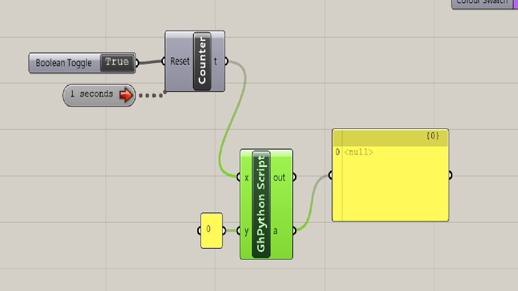 Need help to hold variable output from python function block - Grasshopper - McNeel Forum