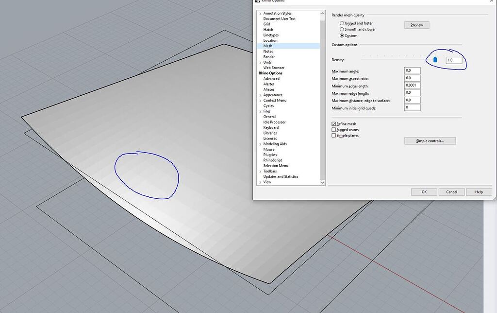 Problem with render mesh quality - Rhino for Windows - McNeel Forum