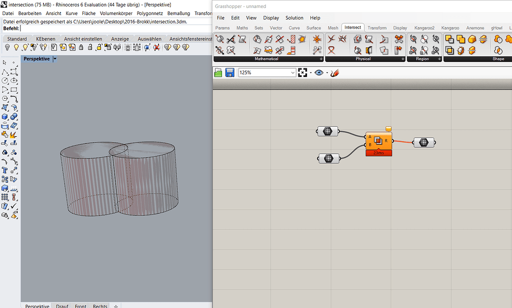 Mesh Mesh Intersection - Grasshopper - McNeel Forum