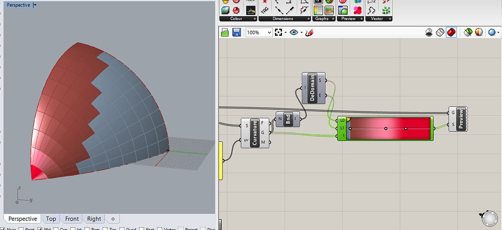 Evaluating curved surface - Grasshopper - McNeel Forum