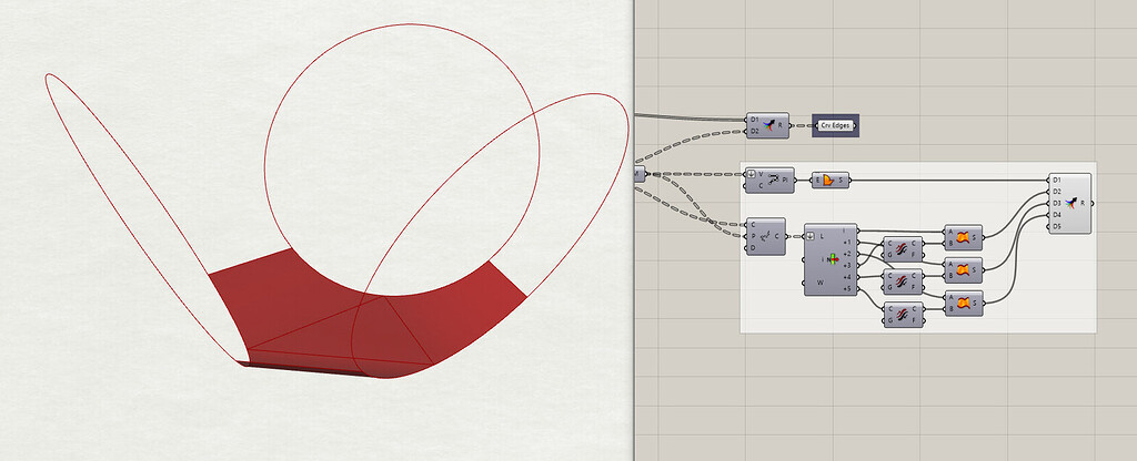 Surface between Edges (Minimal Surface) - Grasshopper - McNeel Forum