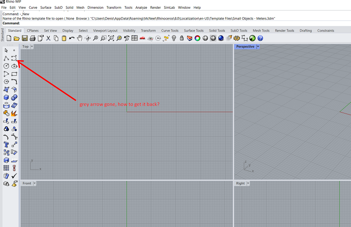 Rhino 8 Wip Right Click Cascade Sub Menu Is Gone Rhino For Windows
