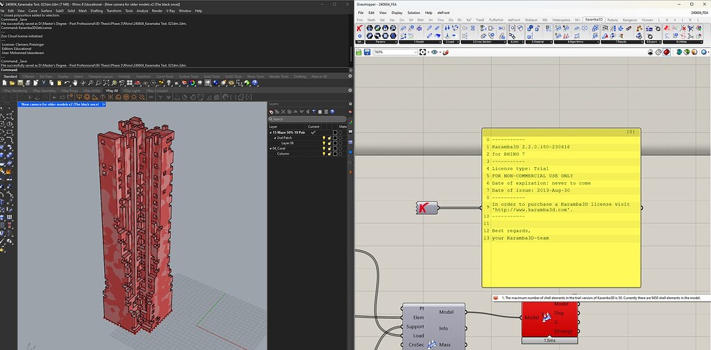 Karamba license not recognized in Grasshopper - Karamba3D - McNeel Forum